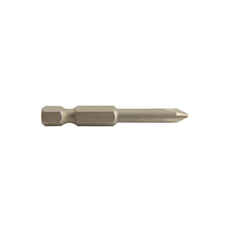 Screw driver bit, Phillips head, point size 1, 50mm, 1/4 shank, each ...