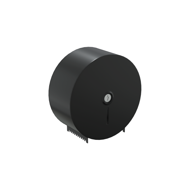 Jumbo Toilet Roll Dispenser Lockable - Designer Black Konnect Fastening ...