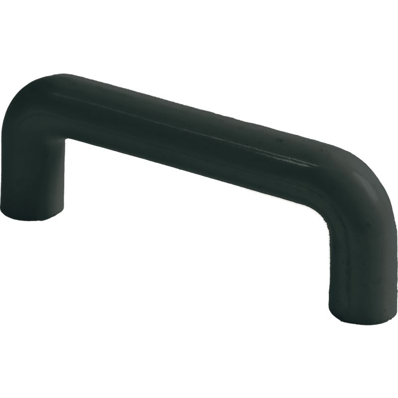 Handle 201 Plastic D Rounded 16mm x 96mm Black Konnect Fastening Systems NZ