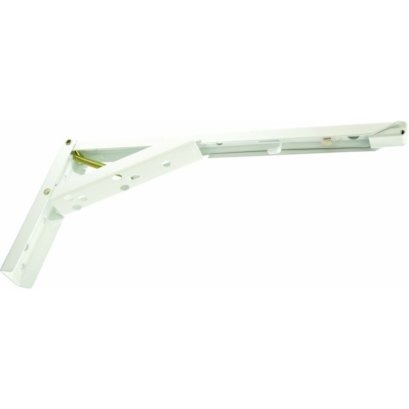 FOLD DOWN SHELF BRACKET.STEEL. 200MM.WHITE. (ea) Konnect Fastening ...