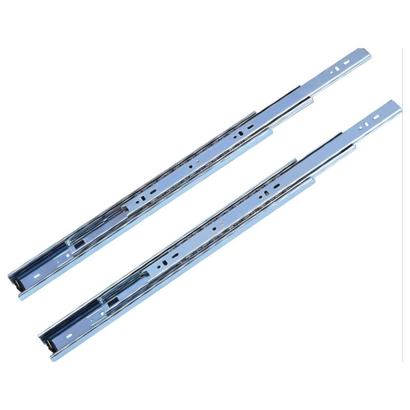 S ~ FULL EXT. BALL BEARING SLIDE 550MM 25.4 O/T 45KG BLACK/ZINC Konnect ...