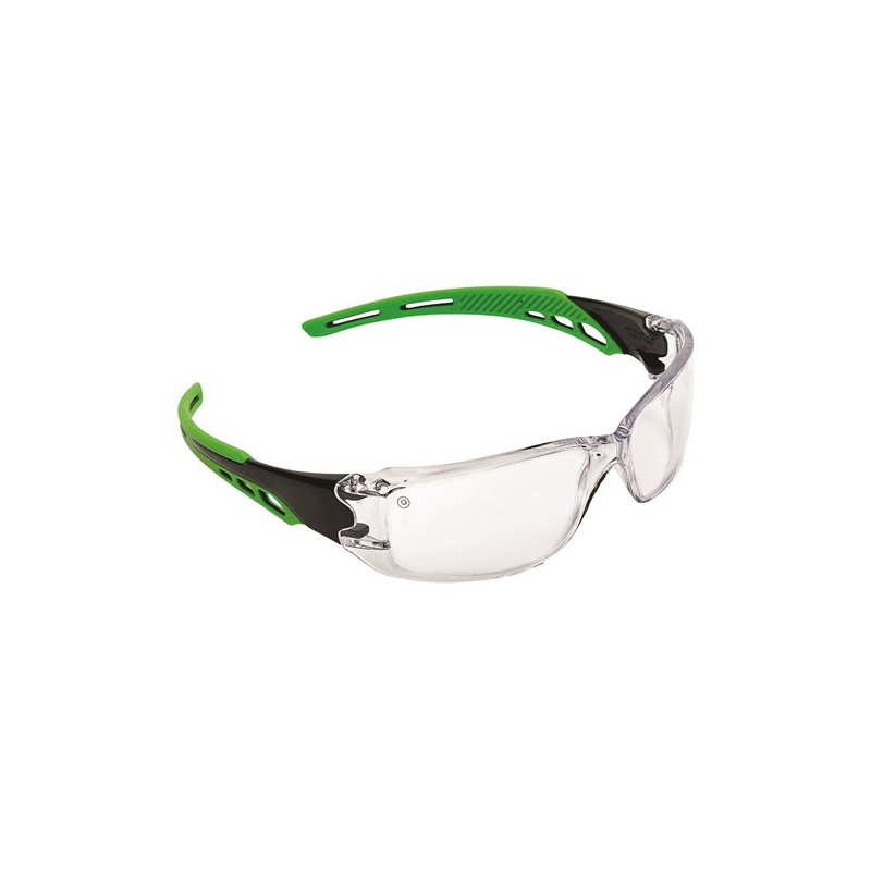 Cirrus Green Arms Safety Glasses Clear A/F Lens Konnect Fastening ...