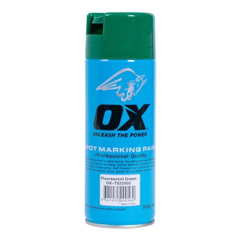 OX TRADE 350G SPOT MARKING PAINT GREEN Konnect Fastening Systems NZ