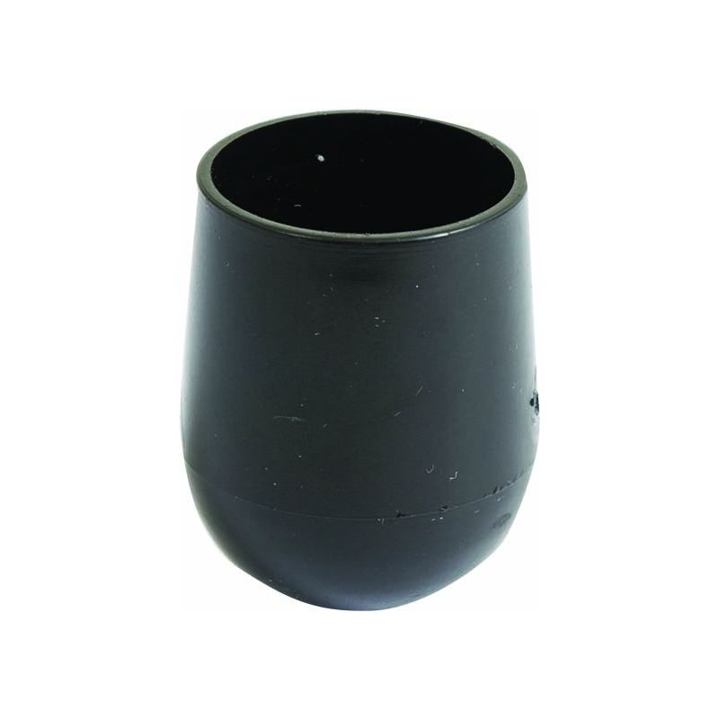 Tube Cap External. Domed Base. Plastic. 1 Dia. Black Konnect Fastening ...