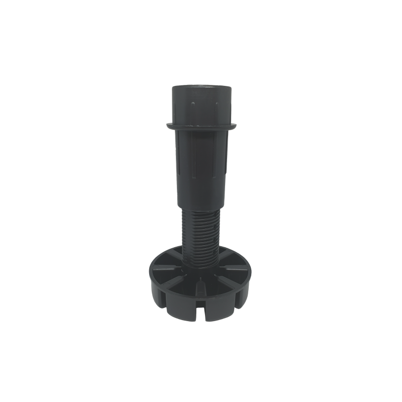 Cabinet plinth leg, adjustable 110-170mm, leg only, black, box 200 ...